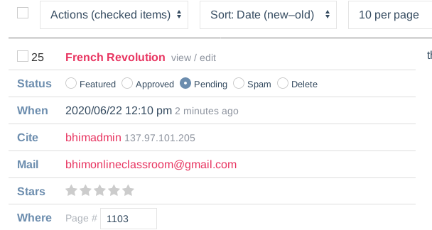 Comment Form Not Showing Star Input General Support Processwire Support Forums